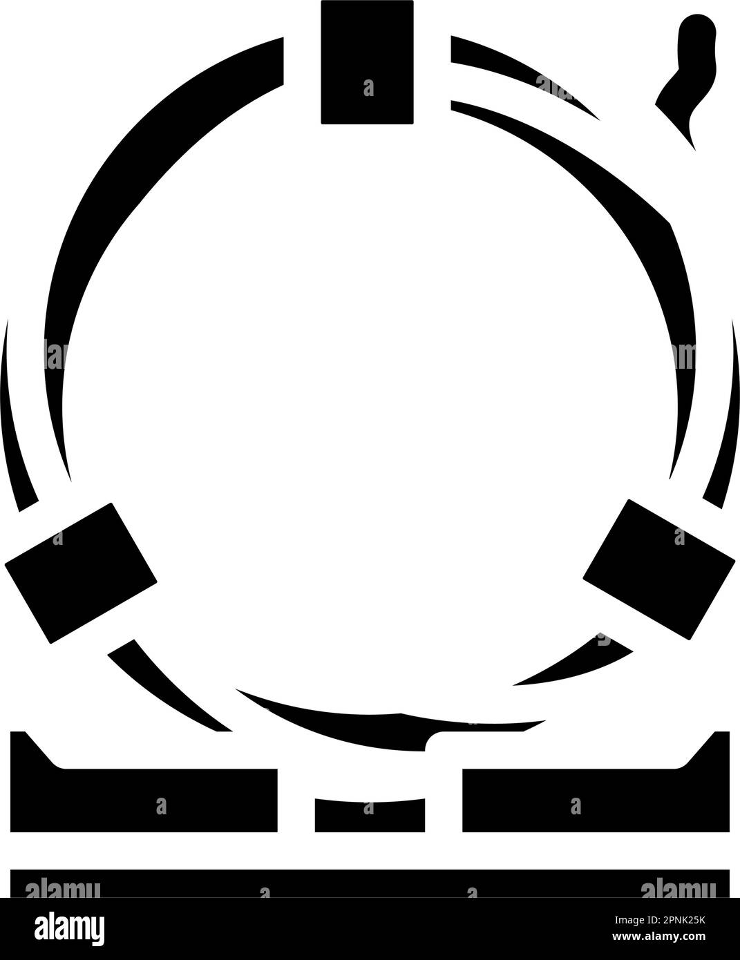 Wire Steel Production Glyph Icon Vector Illustration Stock Vector Image