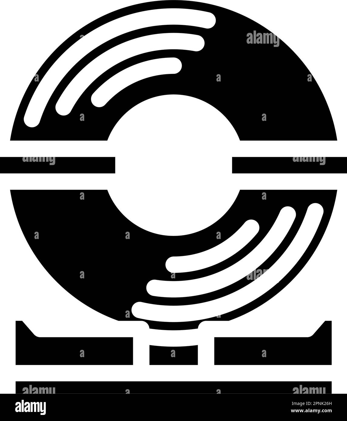 coil steel production glyph icon vector illustration Stock Vector Image ...