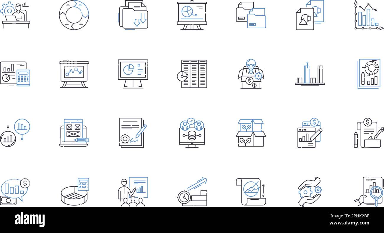 Content management platform line icons collection. Streamline, Organize ... Content management platform line icons collection. Streamline, Organize ...