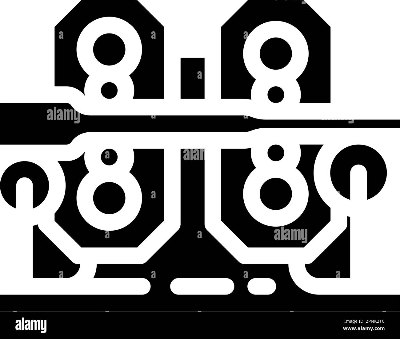 cold rolling steel production glyph icon vector illustration Stock ...