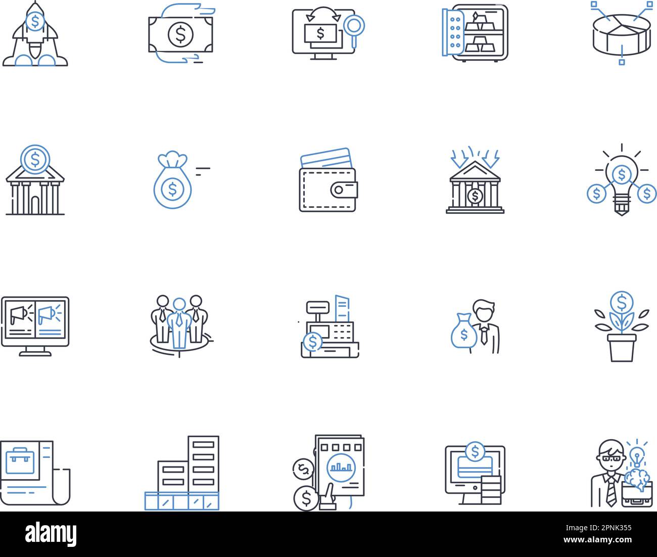 Exchange line icons collection. Trade, Swap, Barter, Switch ...