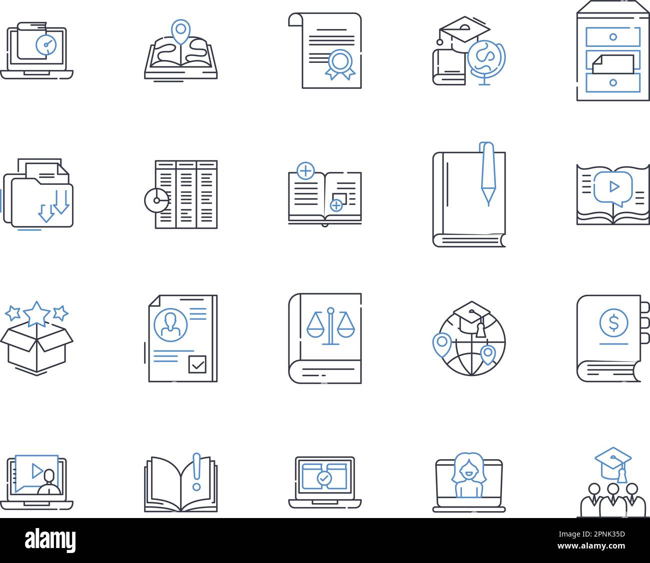 Monograph and sociology line icons collection. Research, Analysis ...
