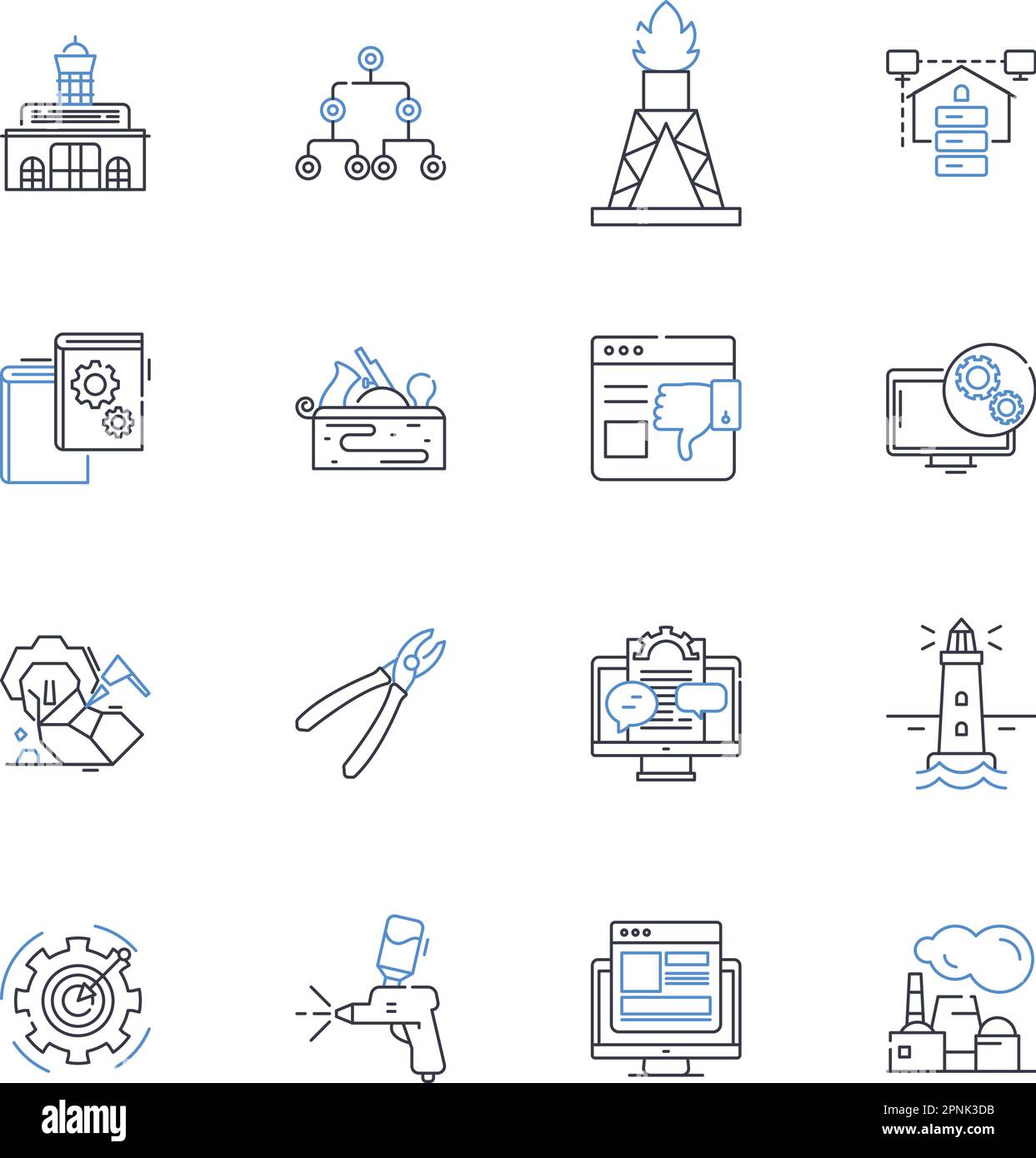 Construction experts line icons collection. Builders, Contractors ...