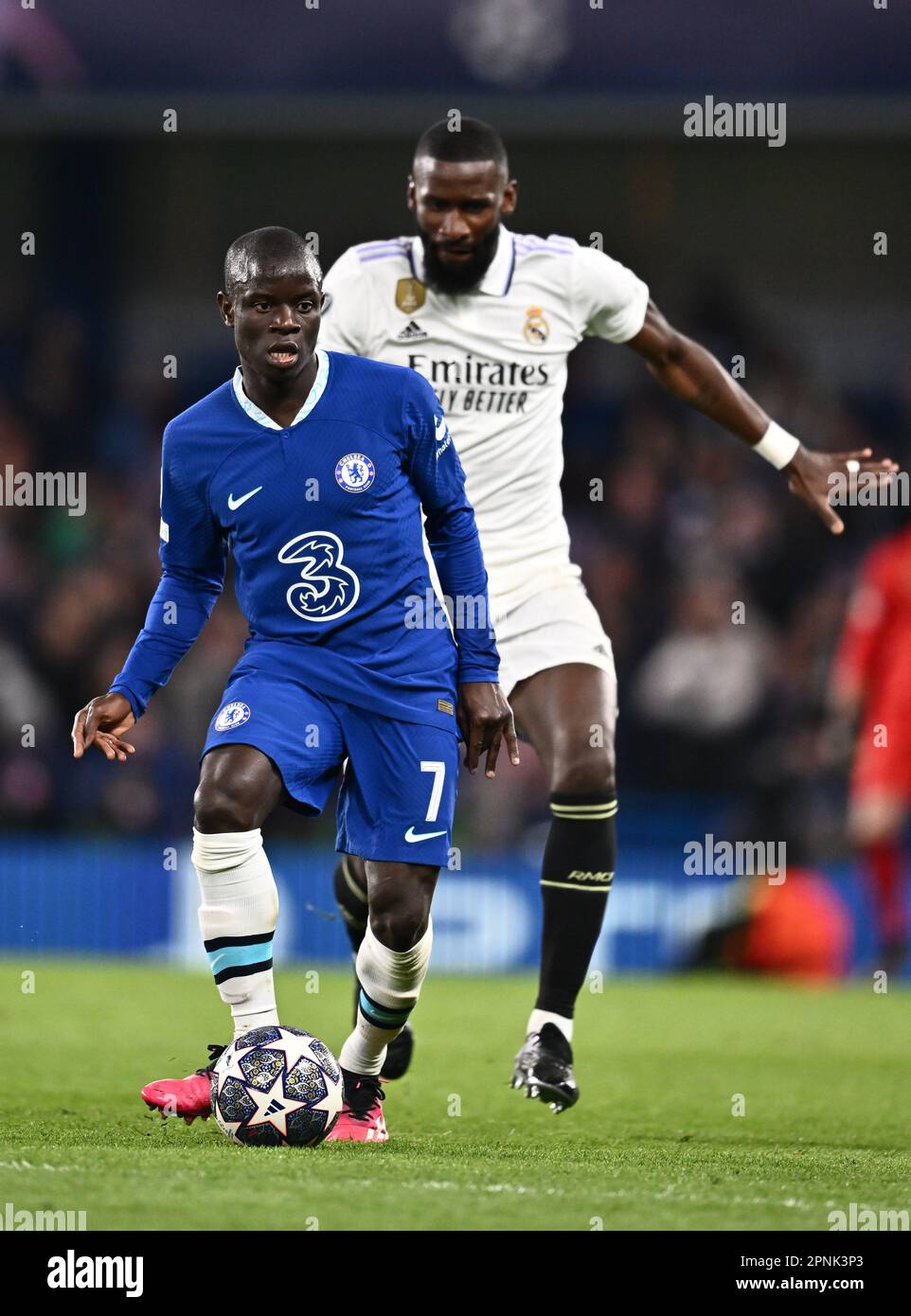 England, London -18 April 2023 - Antonio Rudiger of Real Madrid and ...