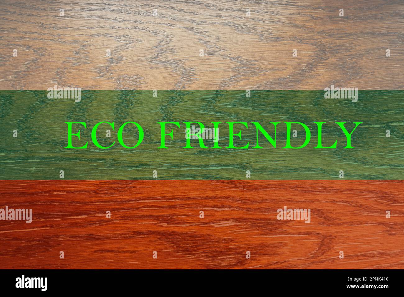 Bulgaria flag on wooden background for global eco friendly environment ...