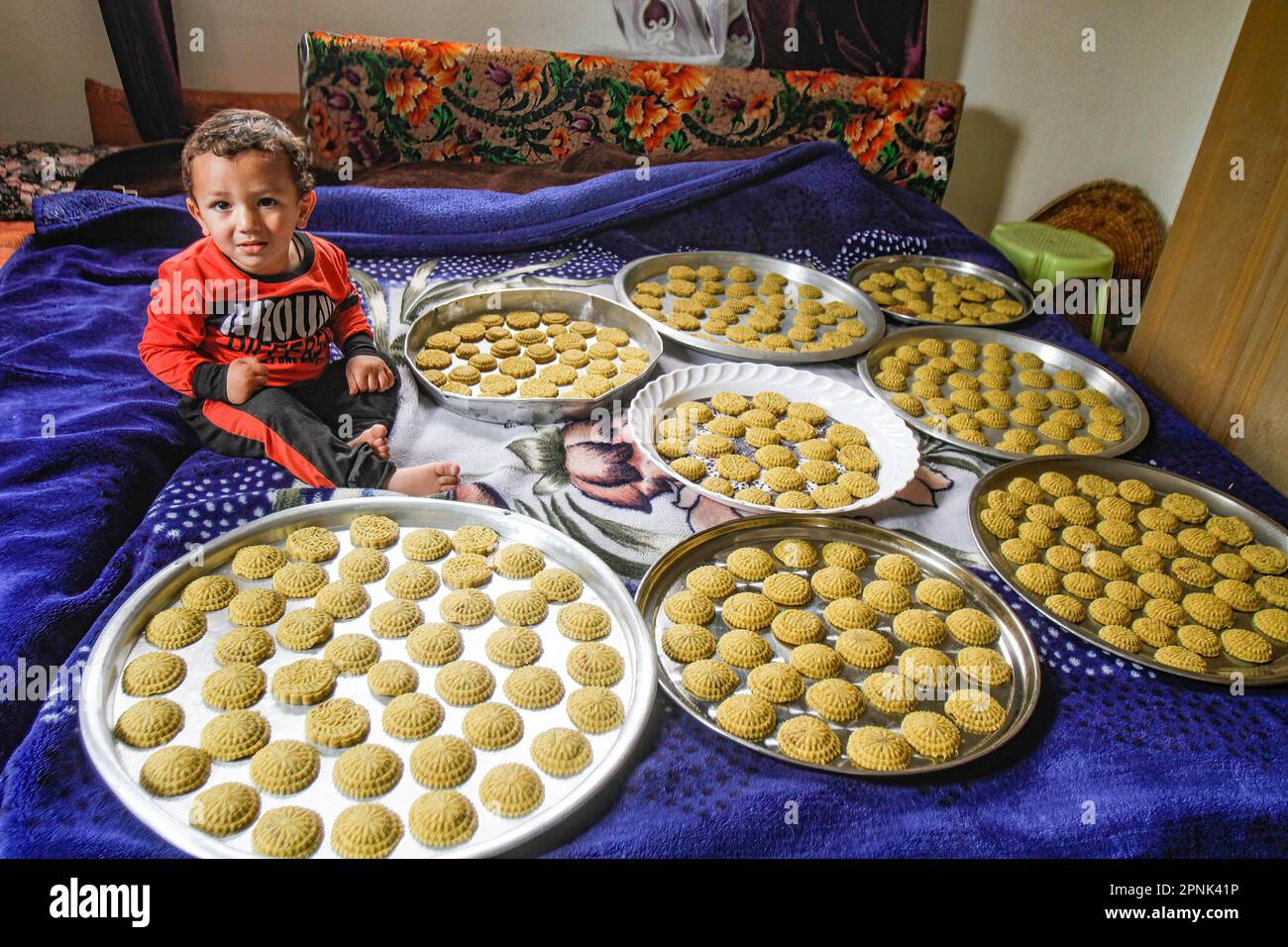 Nablus, Palestine. 19th Apr, 2023. General view of the "Maamoul ...