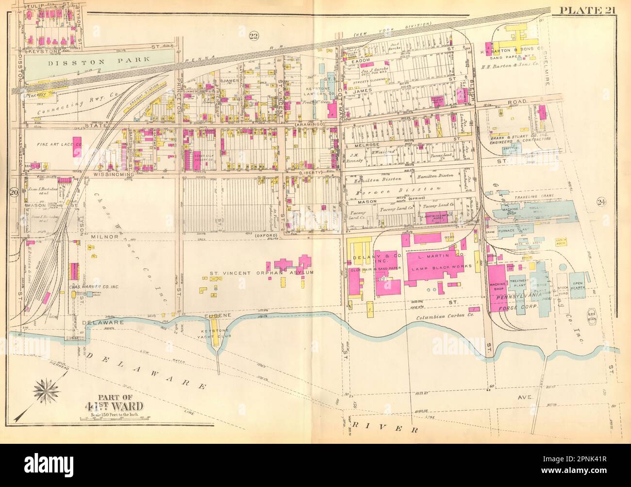PHILADELPHIA Tacony Holmesburg. Disston Cottman Princeton.BROMLEY 1929 ...