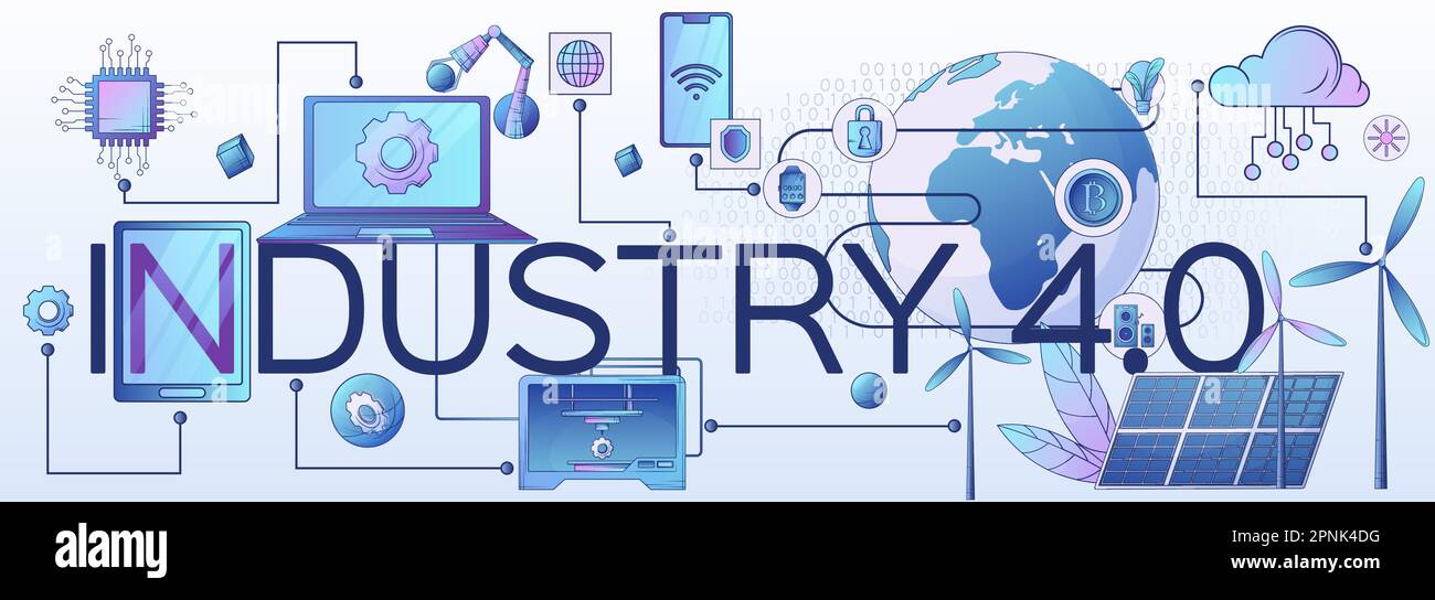 Industry 4.0 smart technology cloud computing internet of things cyber ...