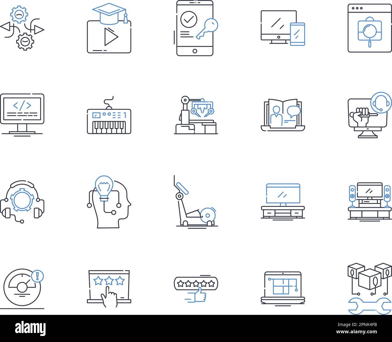 Contrivances line icons collection. Gadgetry, Inventions, Innovations ... Contrivances line icons collection. Gadgetry, Inventions, Innovations ...