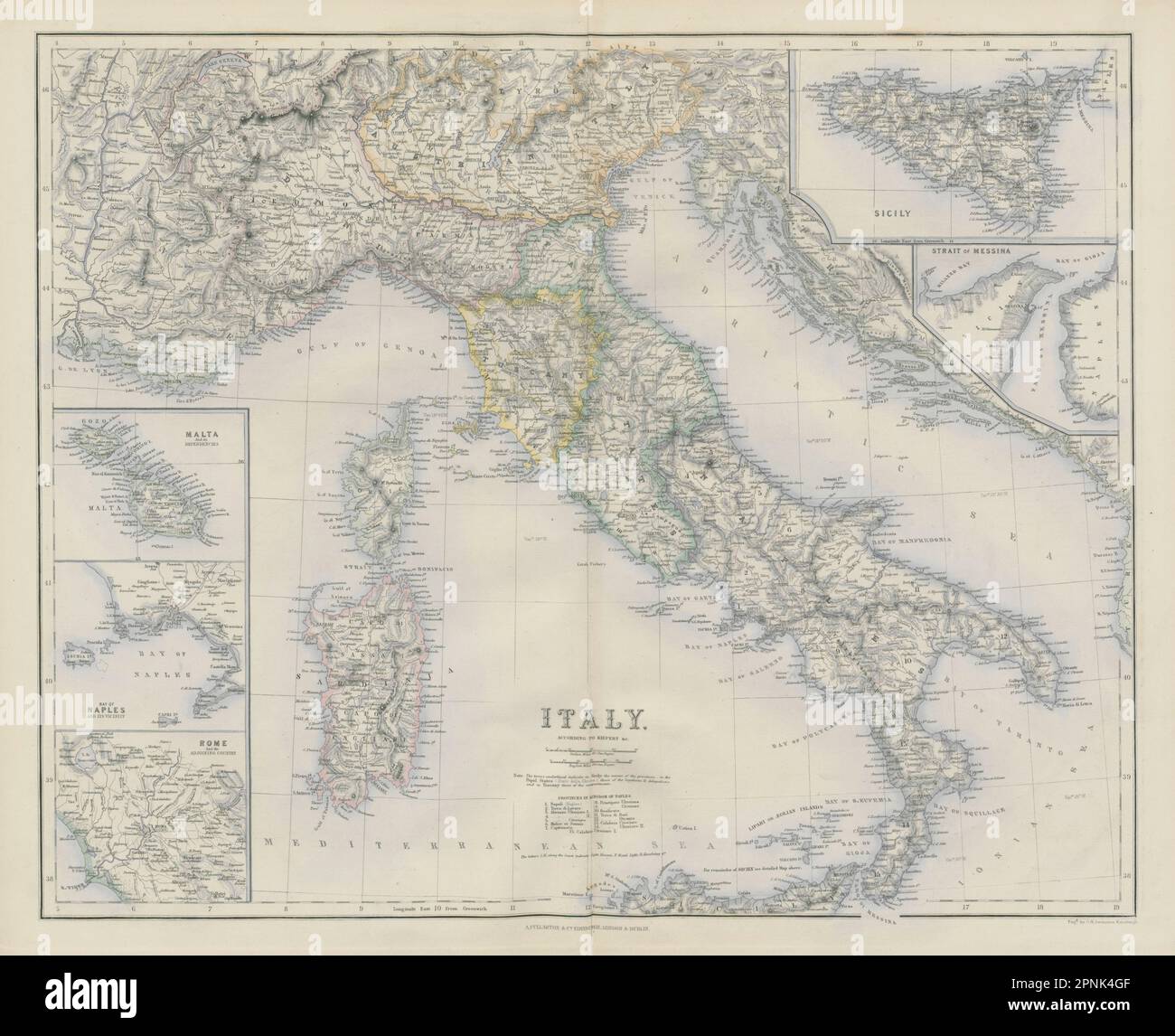 Messina map sicily hi-res stock photography and images - Alamy