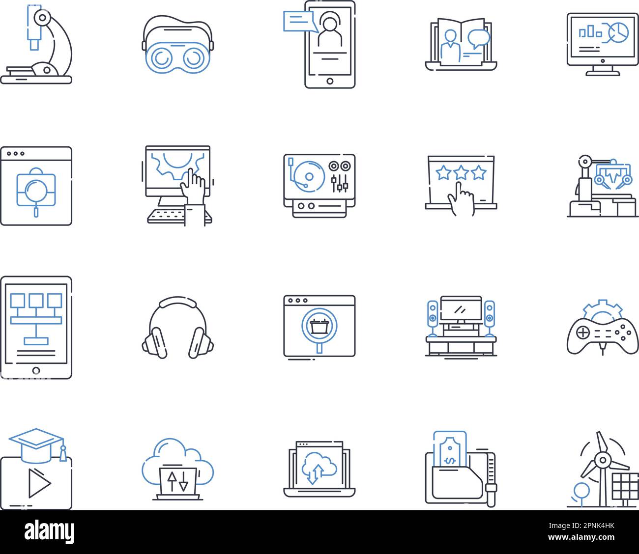 Information Security Outline Icons Collection Confidentiality