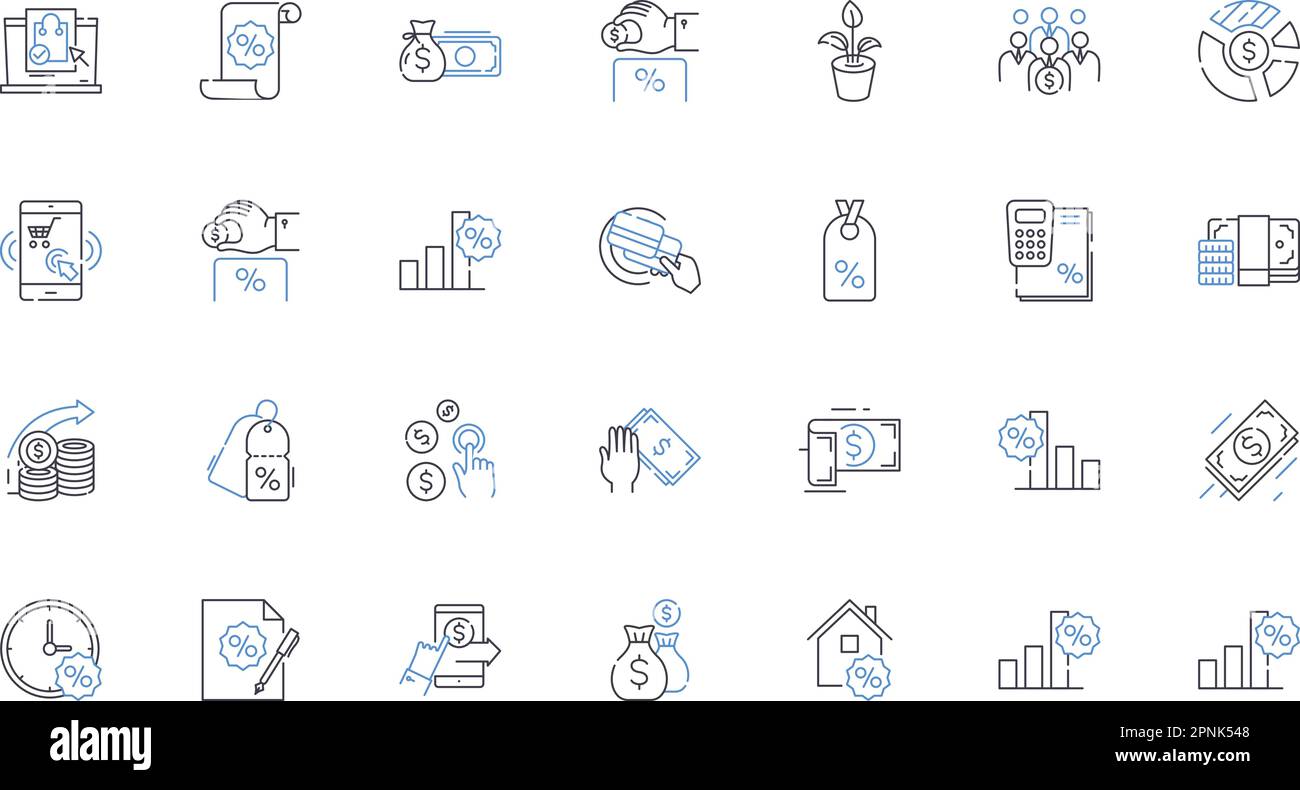 Sales associates line icons collection. Sales, Retail, Customer ...