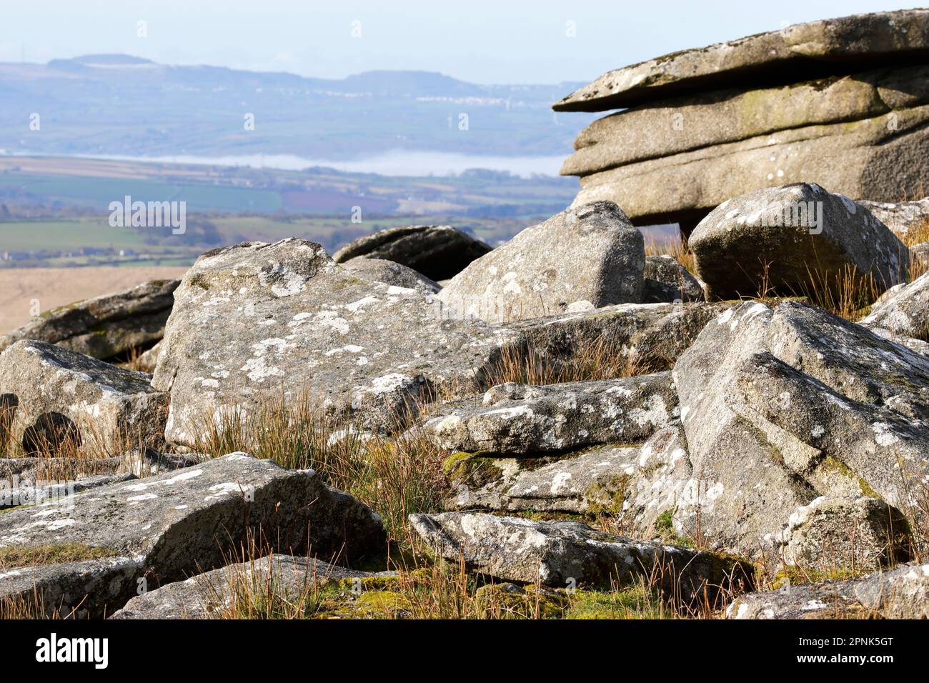Rough Tor and Showery Tor, Bodmin Moor, Cornwall, UK Stock Photo - Alamy