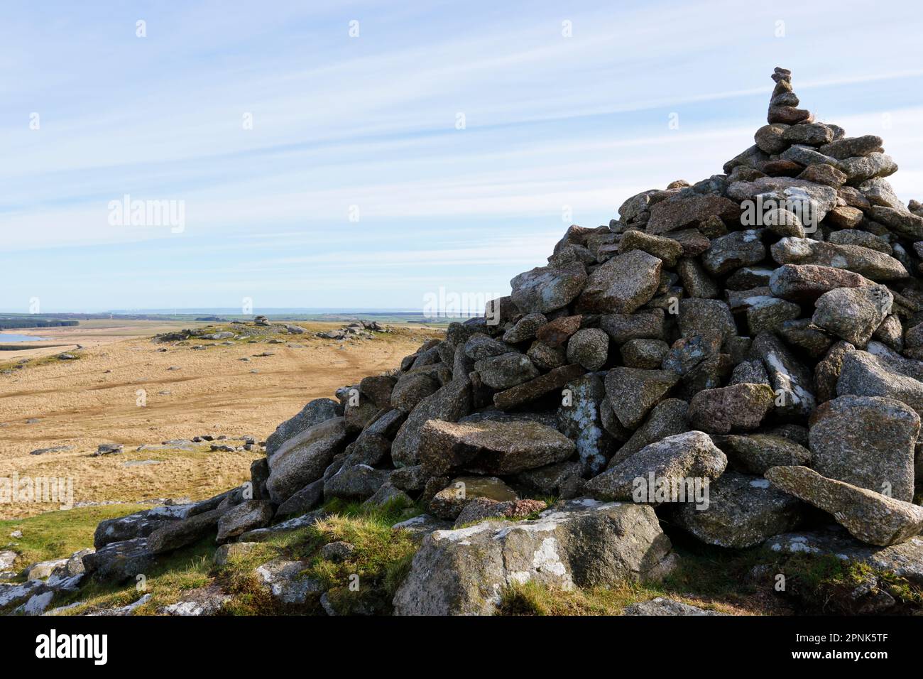 Rough Tor and Showery Tor, Bodmin Moor, Cornwall, UK Stock Photo - Alamy