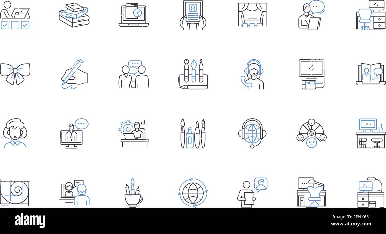 Creative professional line icons collection. Innovative, Visionary ... Creative professional line icons collection. Innovative, Visionary ...