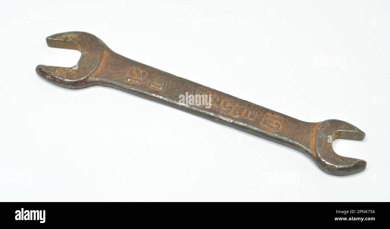 Vintage rusty Iron Spanner Double Sided Open End Wrench with price ...