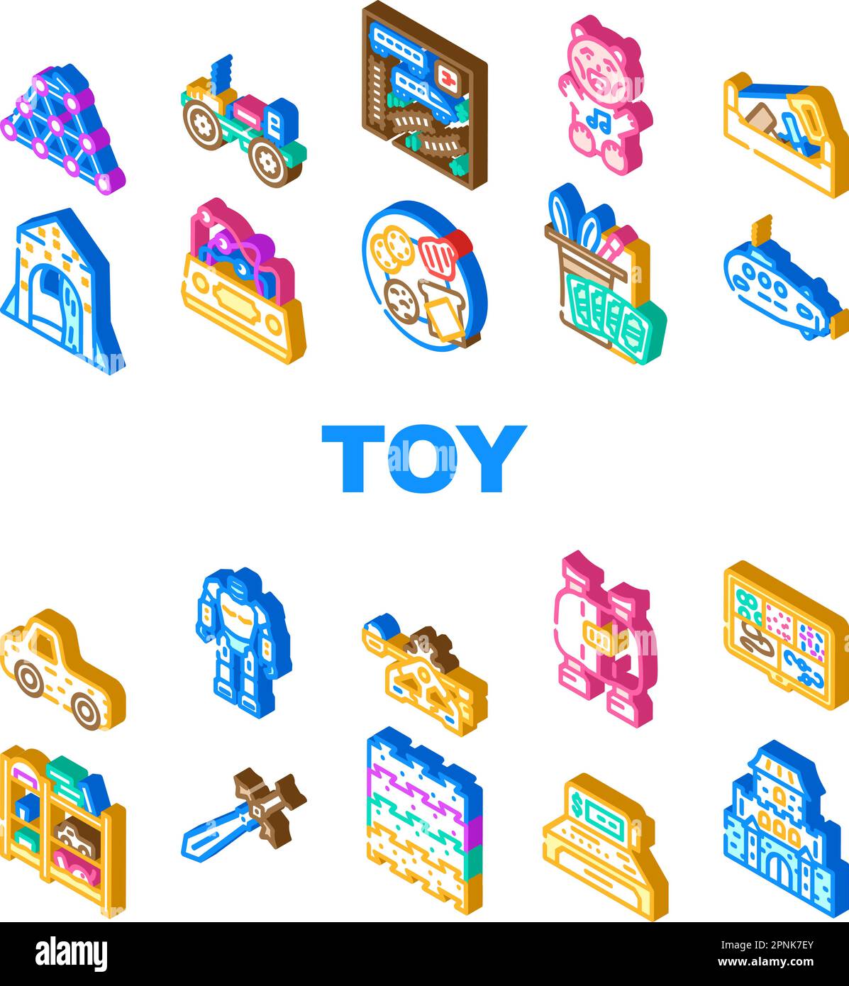 Box children toy plush Stock Vector Images - Alamy