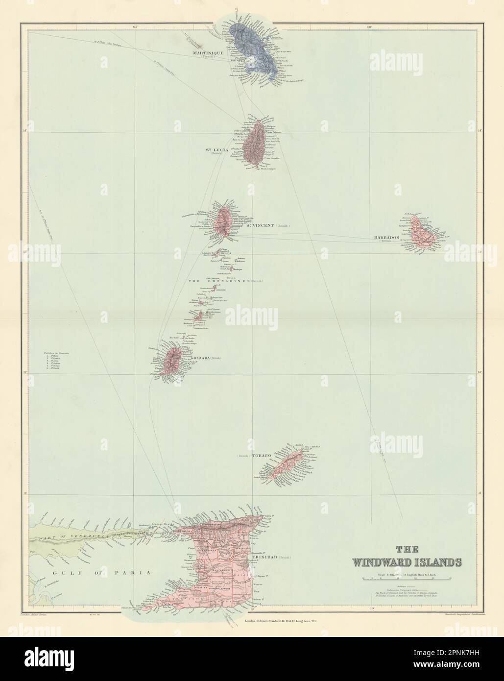 Windward Islands. Trinidad Barbados St. Lucia Grenadines. STANFORD 1904 ...