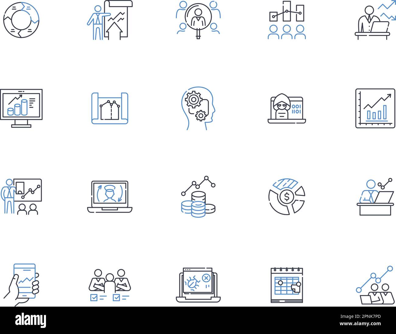 Information management line icons collection. Organization ... Information management line icons collection. Organization ...
