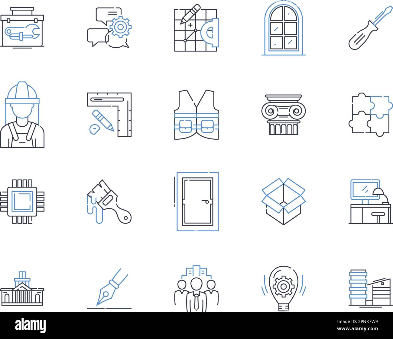 Information systems line icons collection. Database, Analytics, ERP ... Information systems line icons collection. Database, Analytics, ERP ...