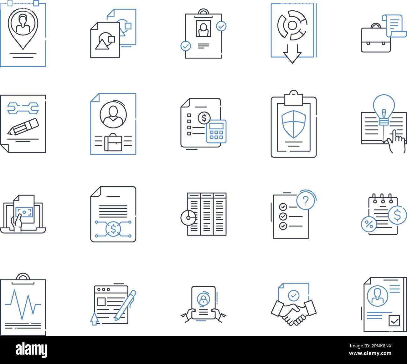 Defender consortium line icons collection. Security, Protection ...