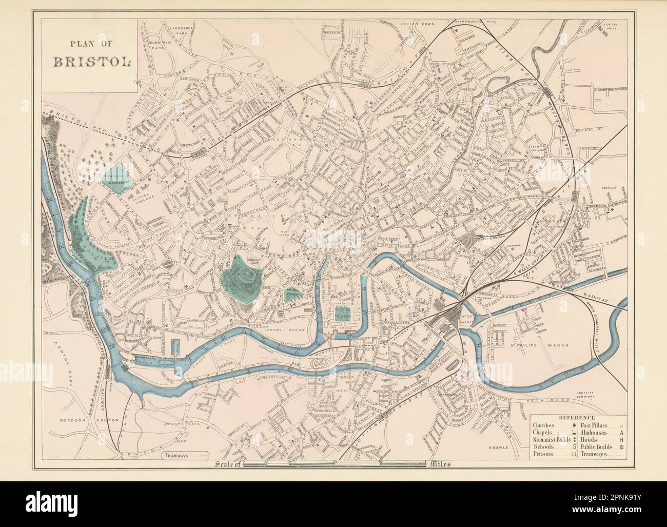 Map of bristol 19th century hi-res stock photography and images - Alamy