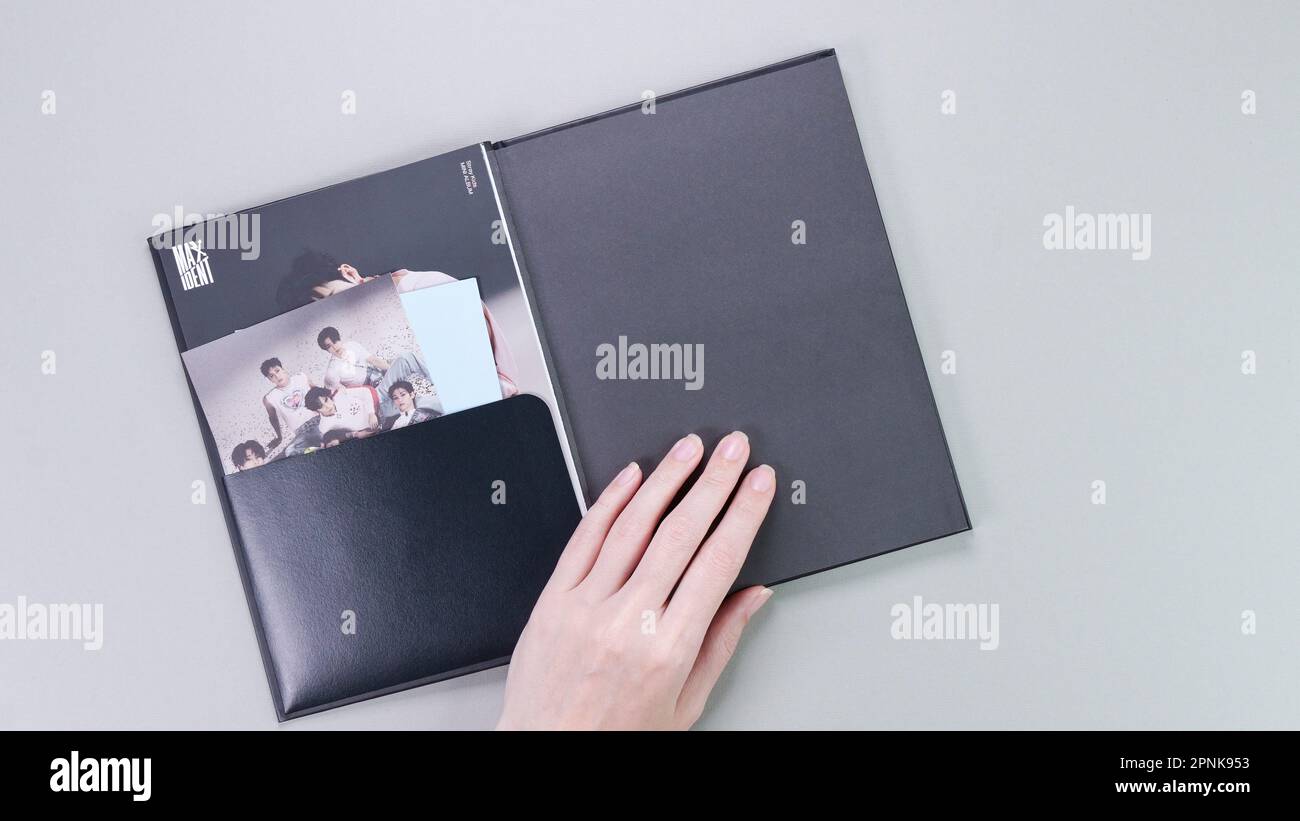 Stray Kids MAXIDENT mini Album Box set on grey. Music CD. South Korean ...