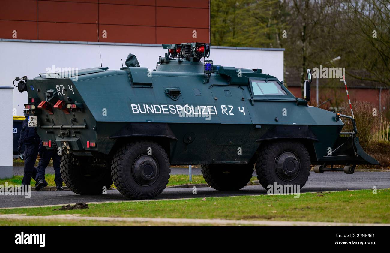Uelzen, Germany. 30th Mar, 2023. An armored vehicle of the German ...