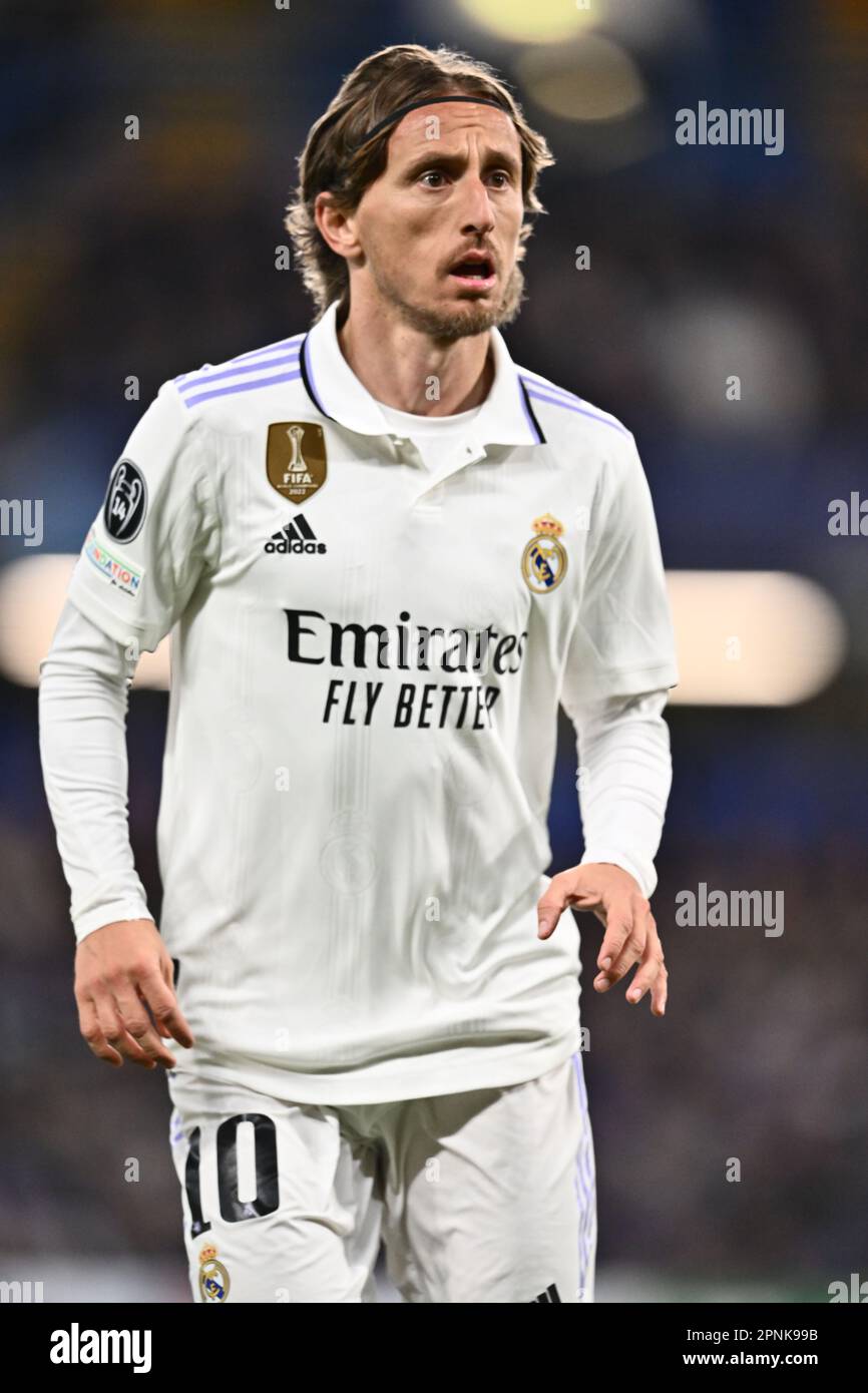 England, London -18 April 2023 - Luka Modric of Real Madrid looks on ...