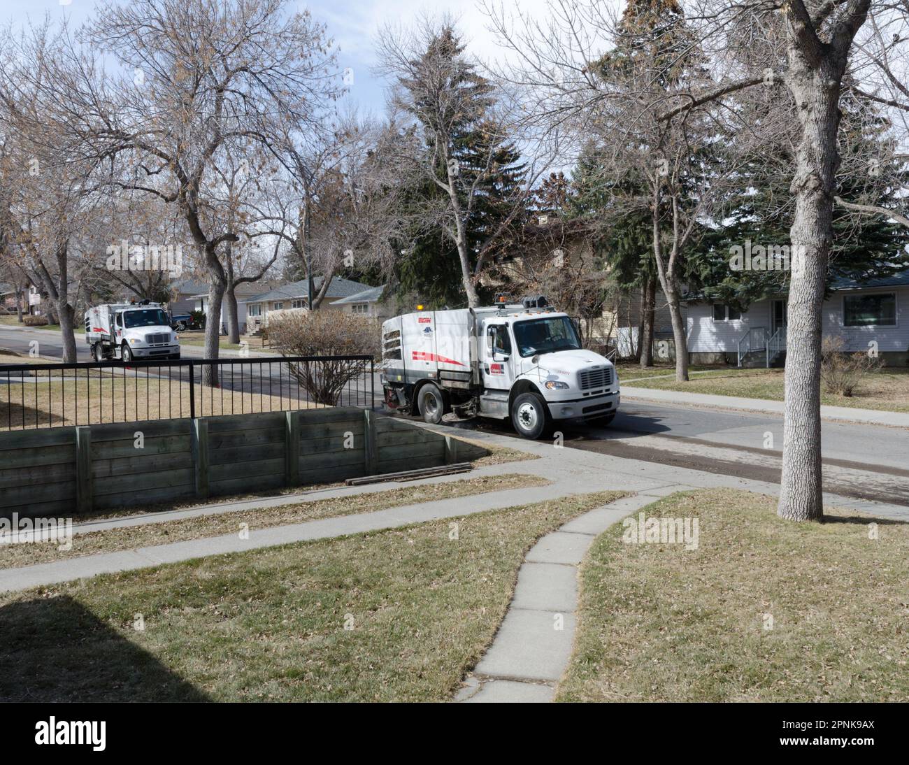 In springtime, fleets of street sweepers can be seen cleaning ...