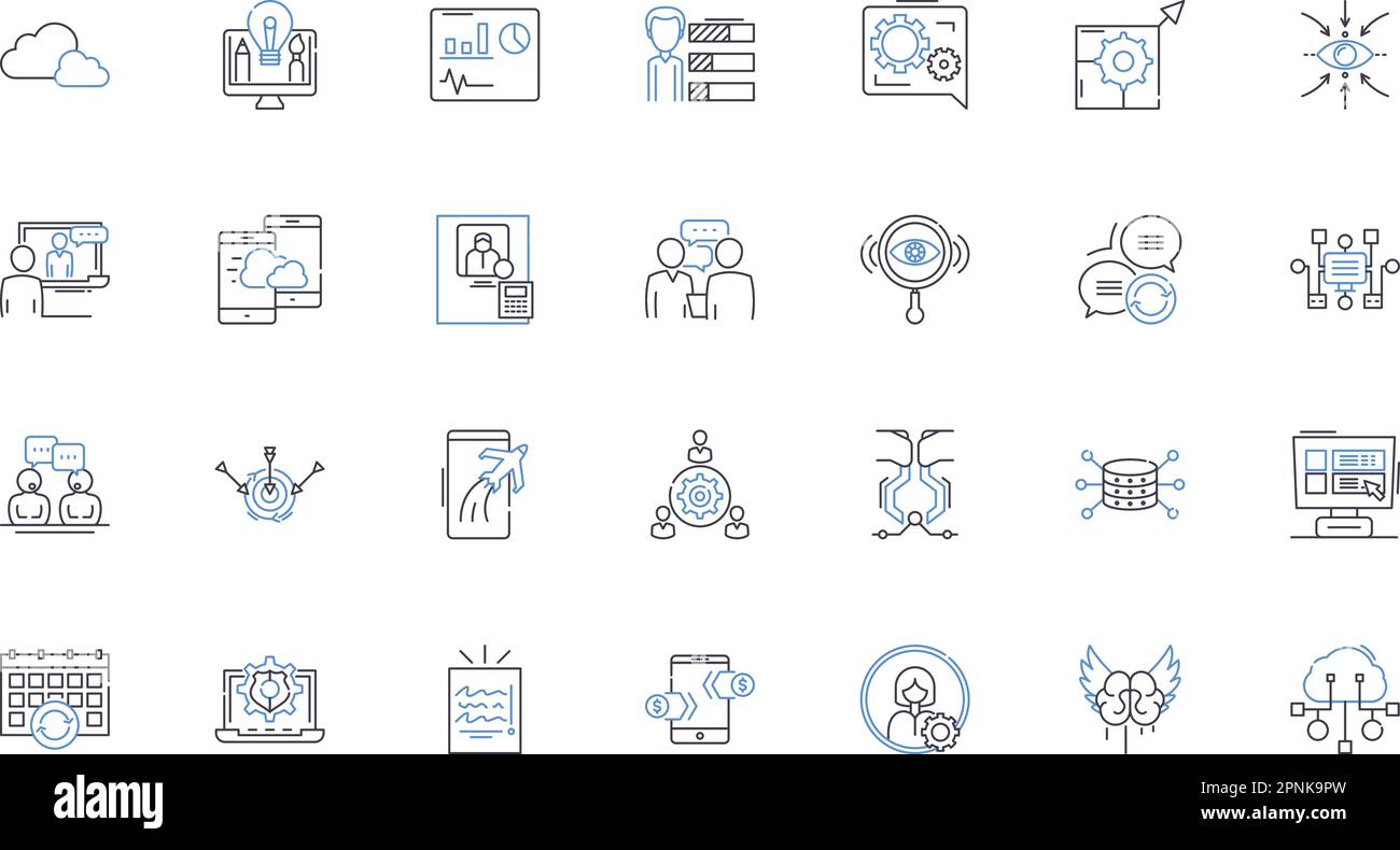 Talent potential line icons collection. Aptitude, Capability, Capacity ...