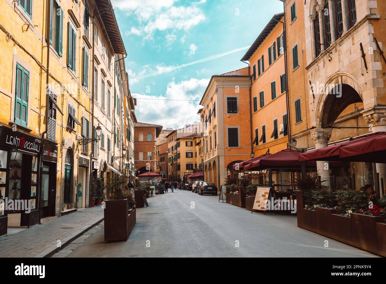 Pisa, Italy - March 18, 2023: Cityscape and generic architecture from ...