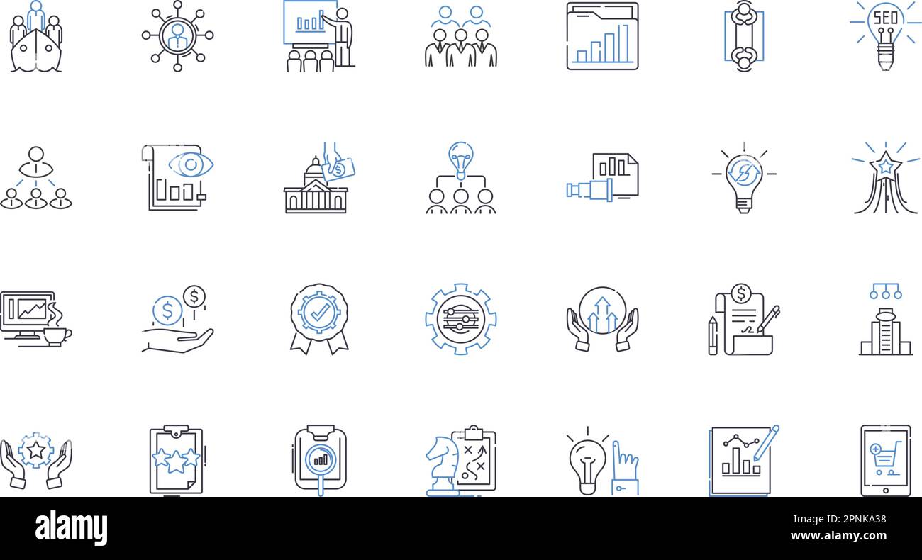 Persistence and determination line icons collection. Resilience, Grit ...