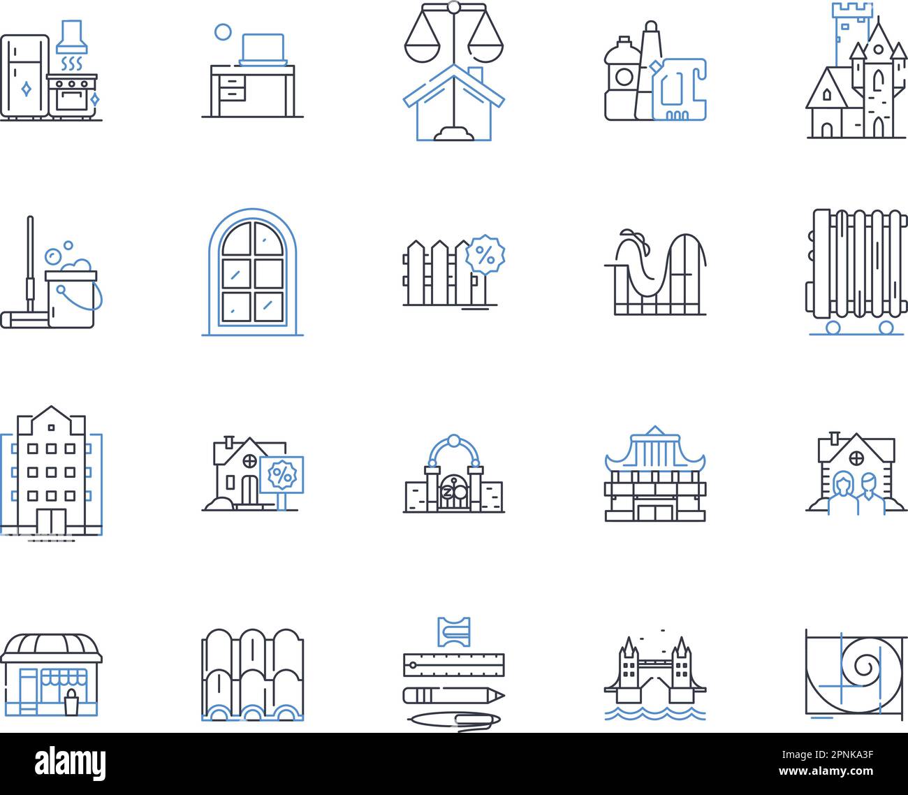 Home improvement line icons collection. Renovation, Remodeling ...