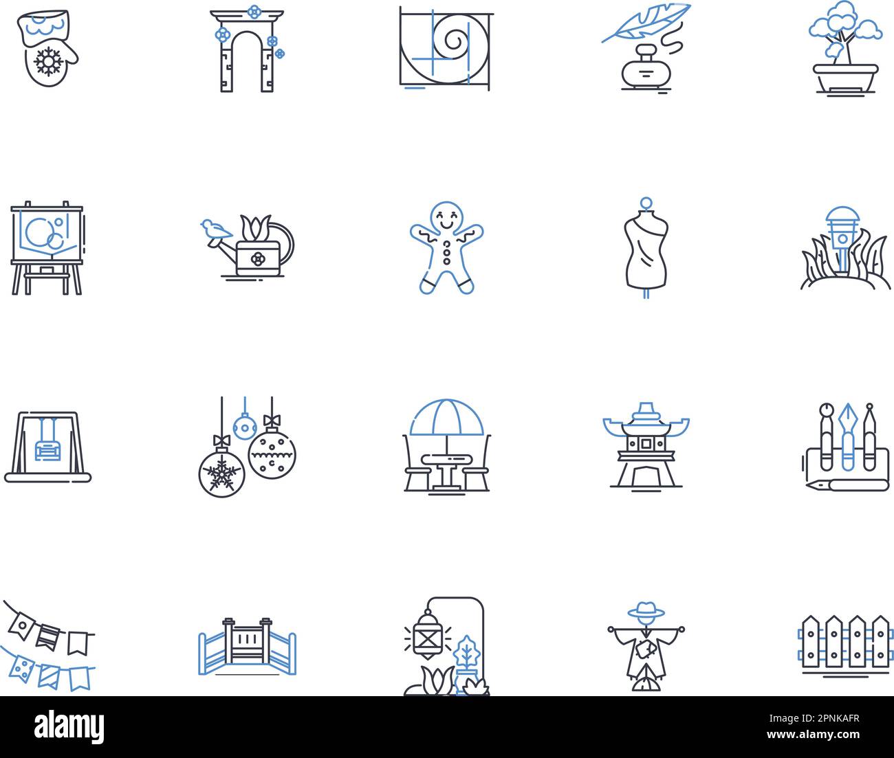 Original enterprise line icons collection. Innovation, Visionary ...