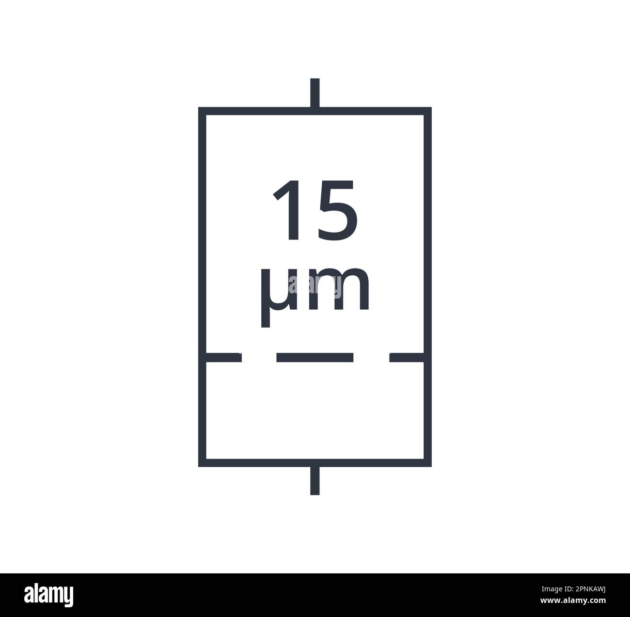 Liquid Filter with Pore Size Symbol. Graphical Symbols for Medical ...