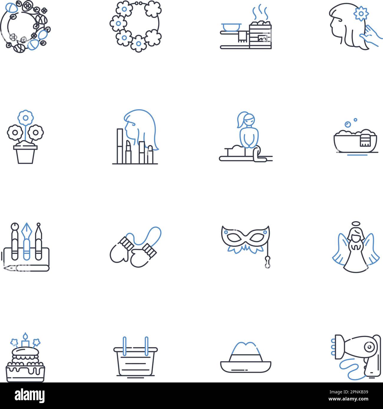 Radiance line icons collection. Glitter, Shine, Illumination, Emanation ...