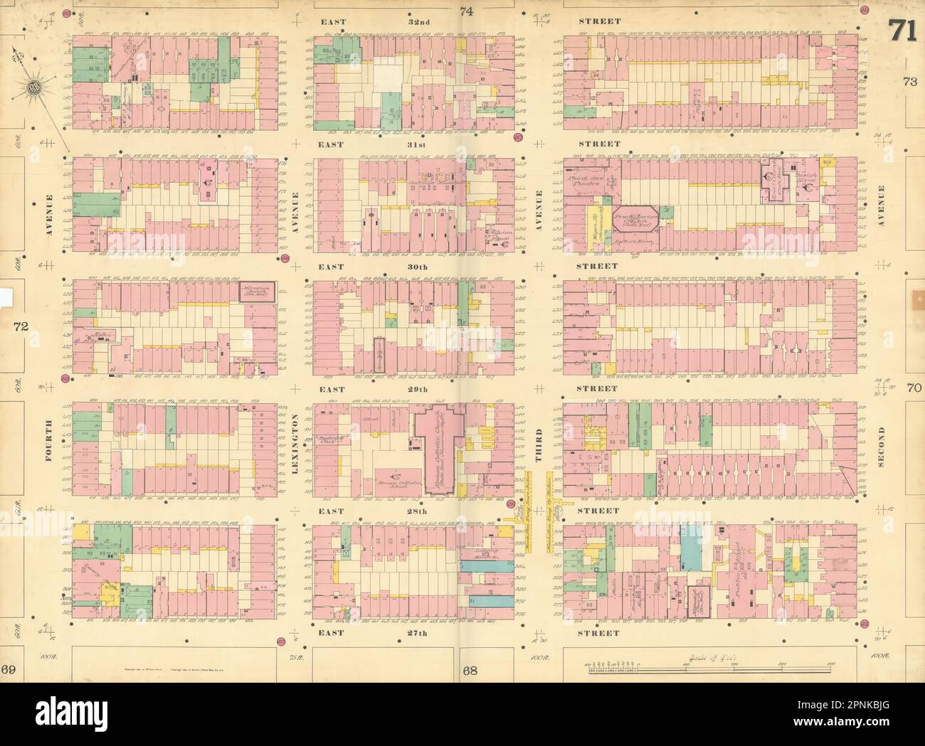 Manhattan map 1899 hi-res stock photography and images - Alamy