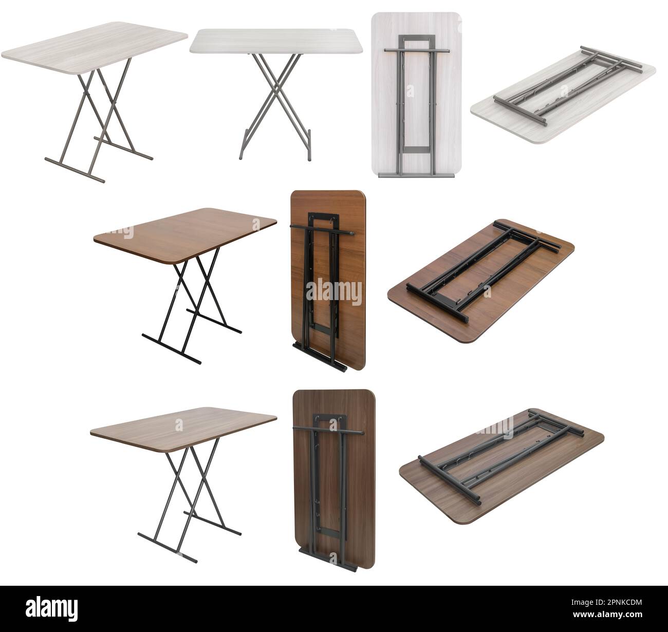 Folding table. Element of the interior. Isolated from the background ...