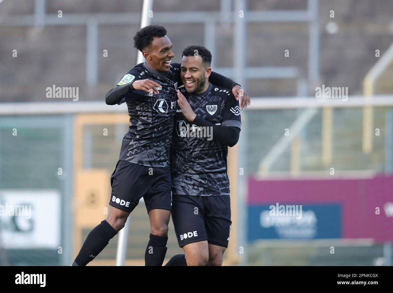 Wins, Deutschland. 19th Apr, 2023. firo: 04/19/2023 football, soccer ...