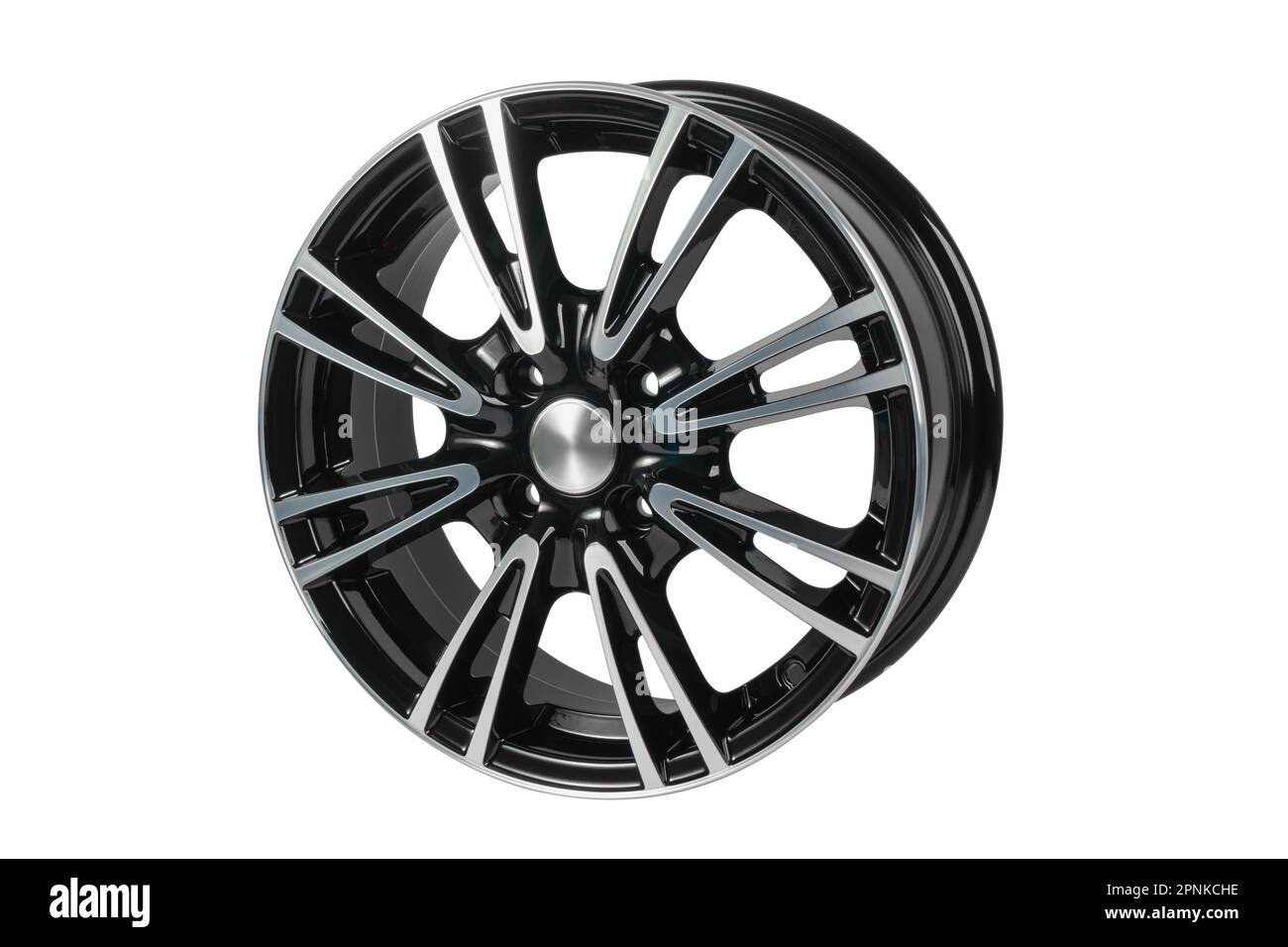 Сast wheel disc isolated on a white background. Black car disc Stock ...