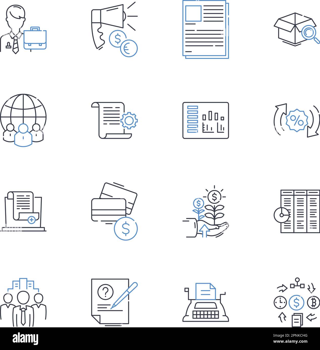 Portfolio management space line icons collection. Strategy, Allocation ... Portfolio management space line icons collection. Strategy, Allocation ...