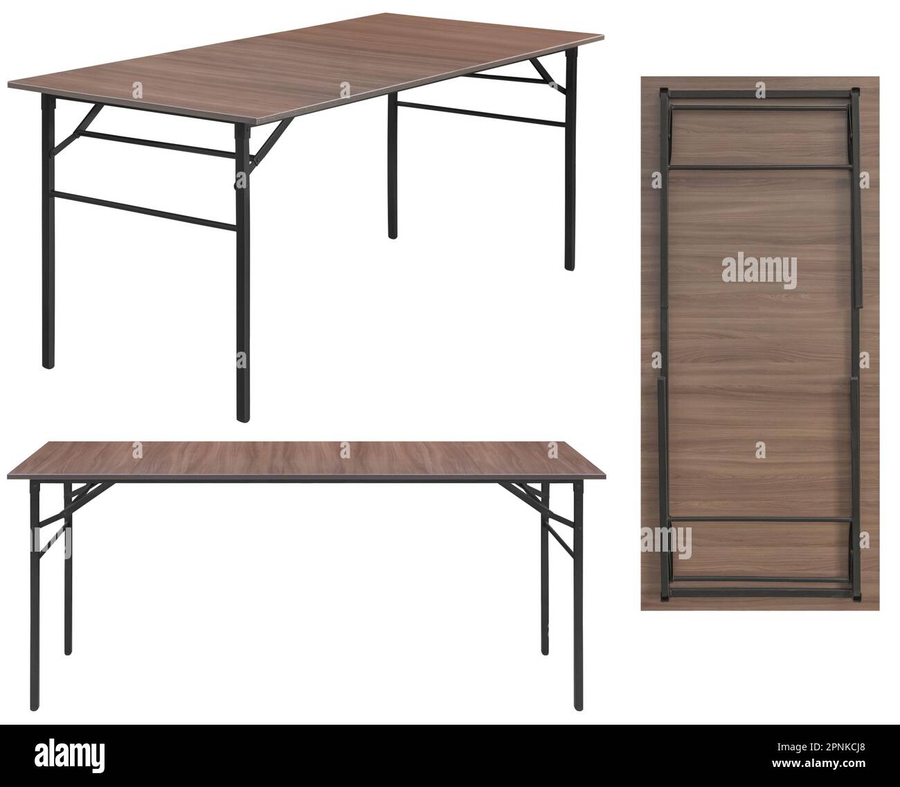 Folding table. Element of the interior. Isolated from the background ...