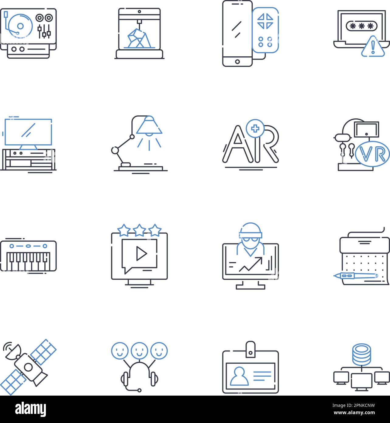 Automation production line icons collection. Mechanization, Robotics ... Automation production line icons collection. Mechanization, Robotics ...