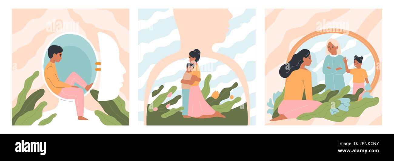 Self visualization Stock Vector Images - Alamy