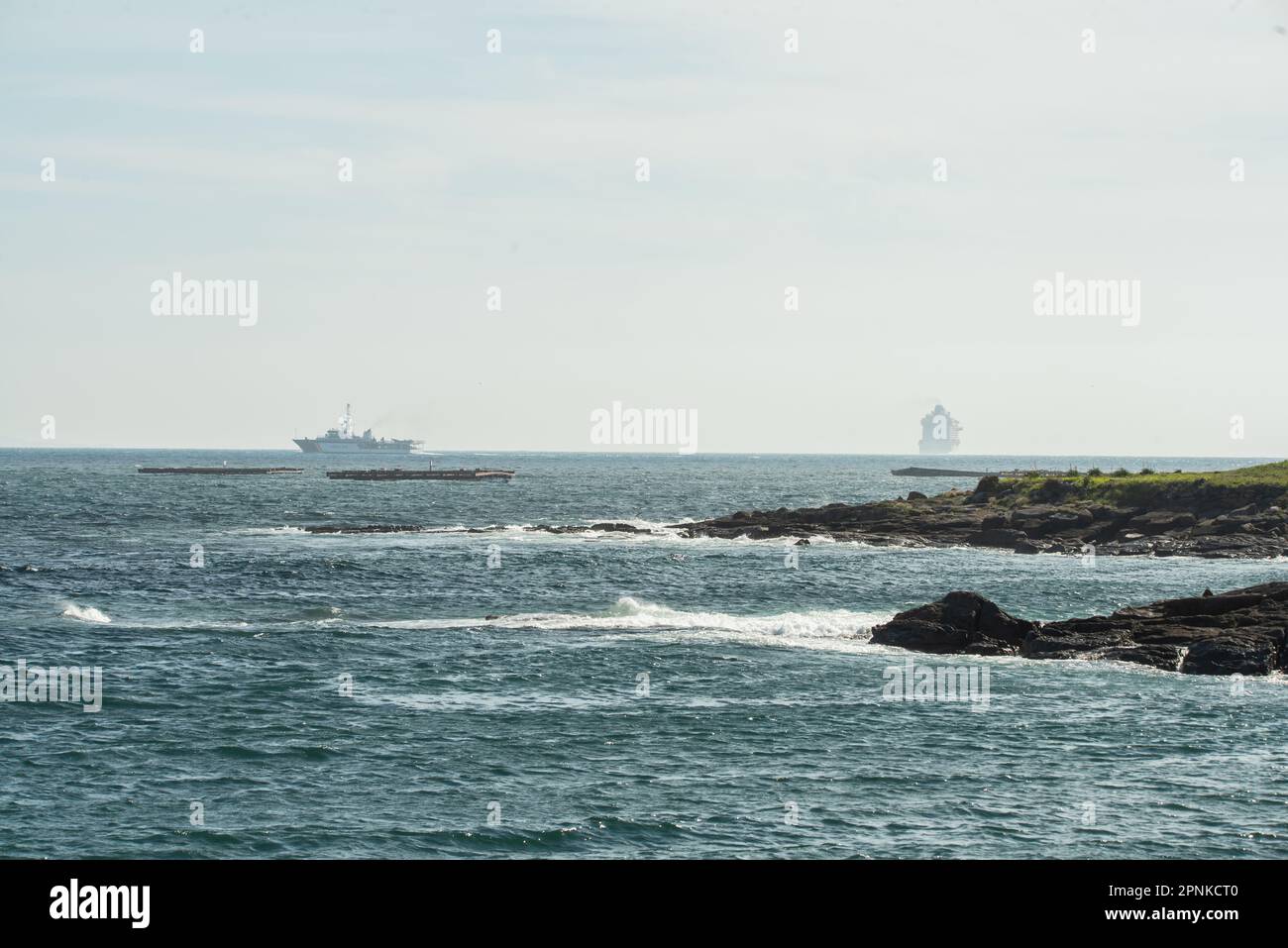 Vigo, Spain. Apr, 19th, 2023. the luxury cruise ship Britannia from ...