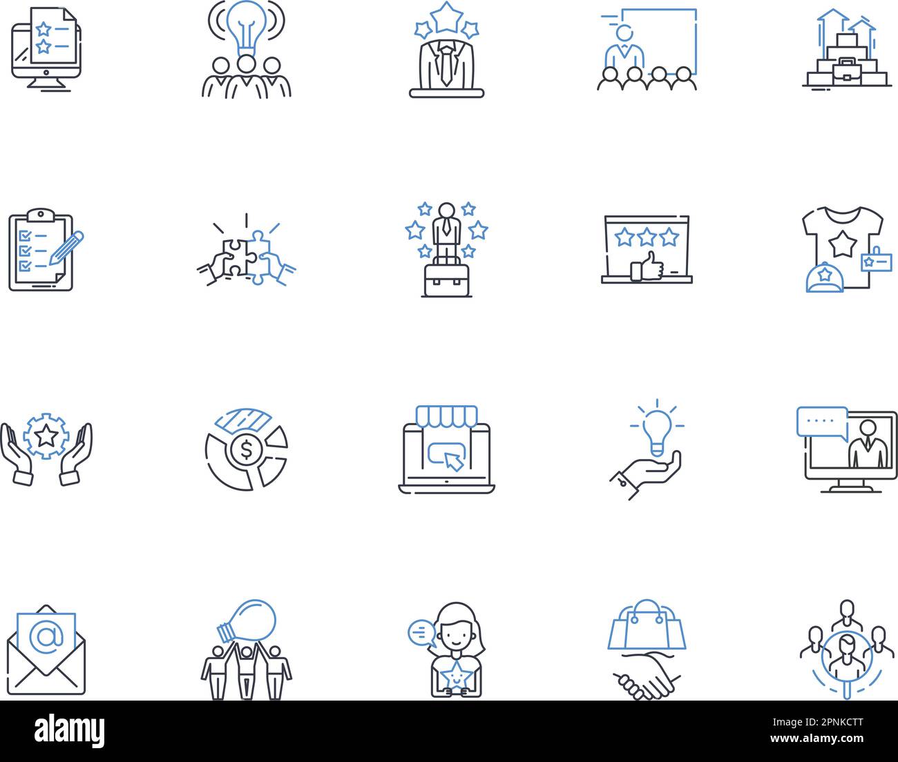 E-commerce concept line icons collection. Online, Products, Sales ...