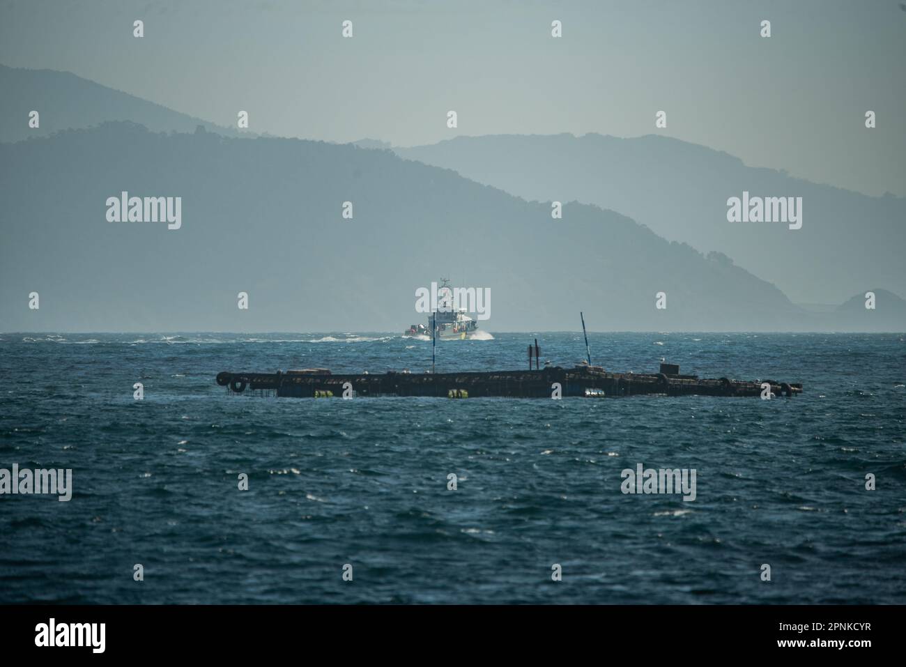 Vigo, Spain. Apr, 19th, 2023. the luxury cruise ship Britannia from ...