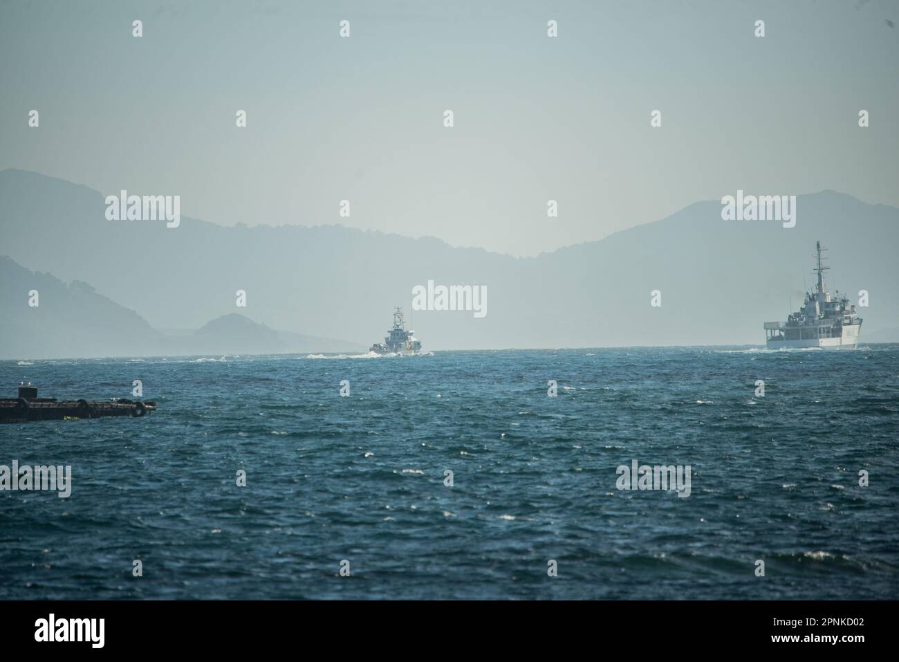 Vigo, Spain. Apr, 19th, 2023. the luxury cruise ship Britannia from ...