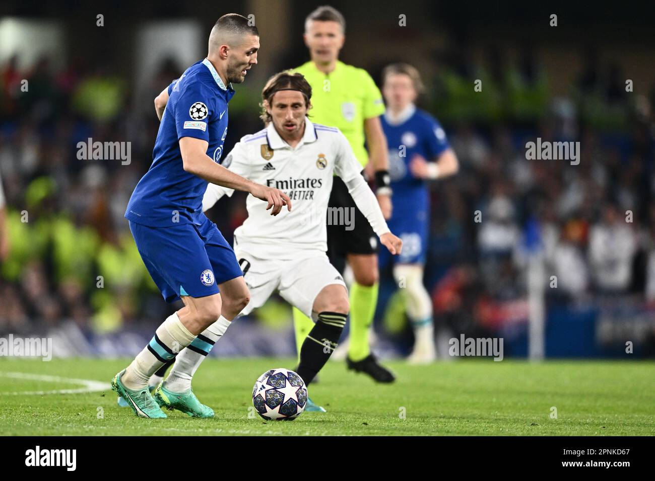 England, London -18 April 2023 - Luka Modric and Mateo Kovacic during ...